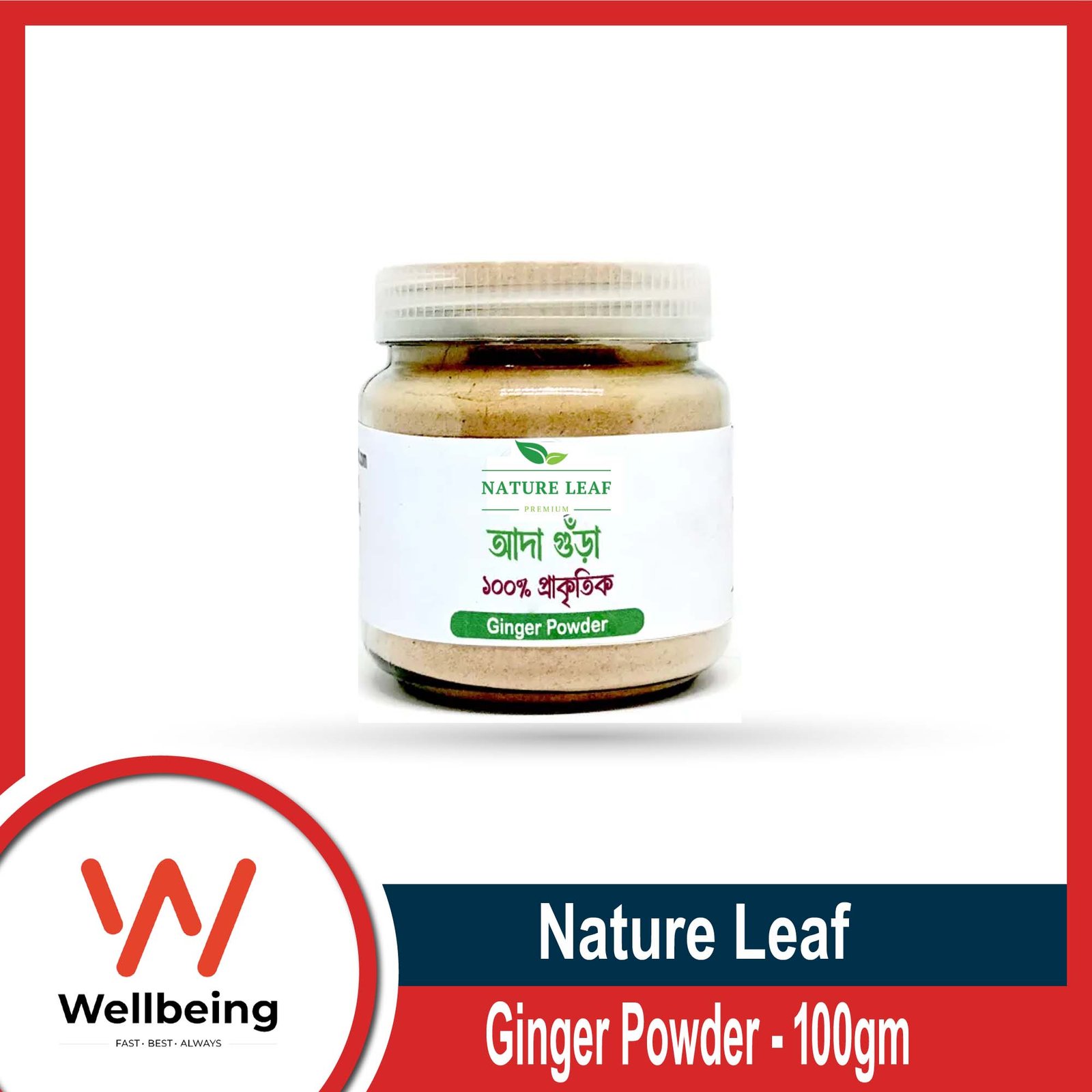 Nature Leaf – Ada Gura | Ginger Powder – 100gm – Well Being
