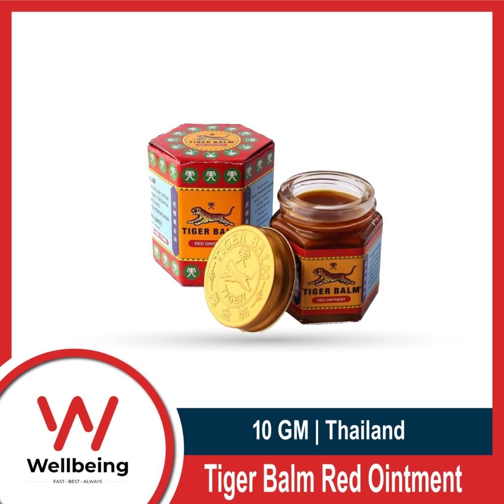 Tiger Balm Red Pain Relief Ointment | 10g | Made in Thailand – Well Being