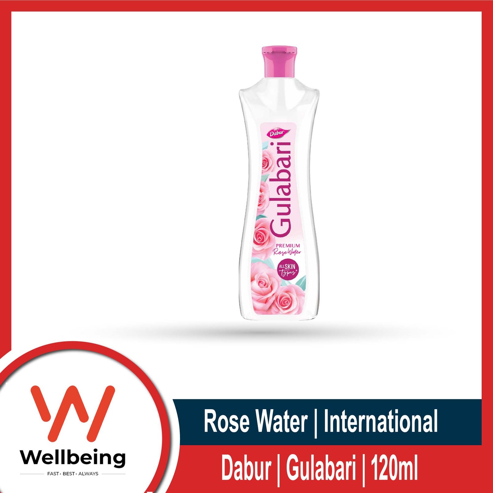 Premium Rose Water 120ml – Well Being