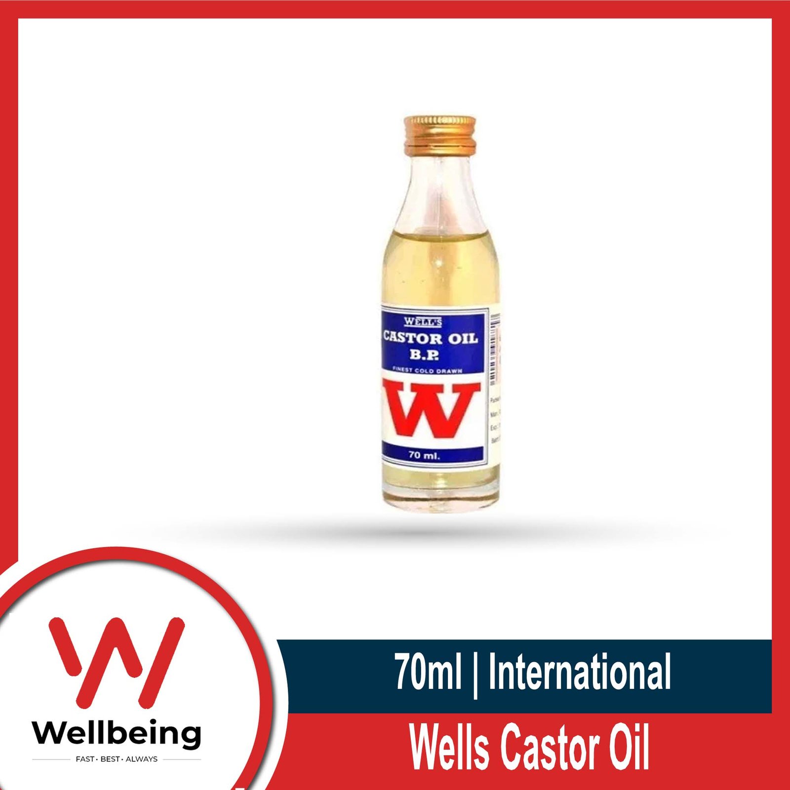Wells Castor Oil 70ml – Well Being