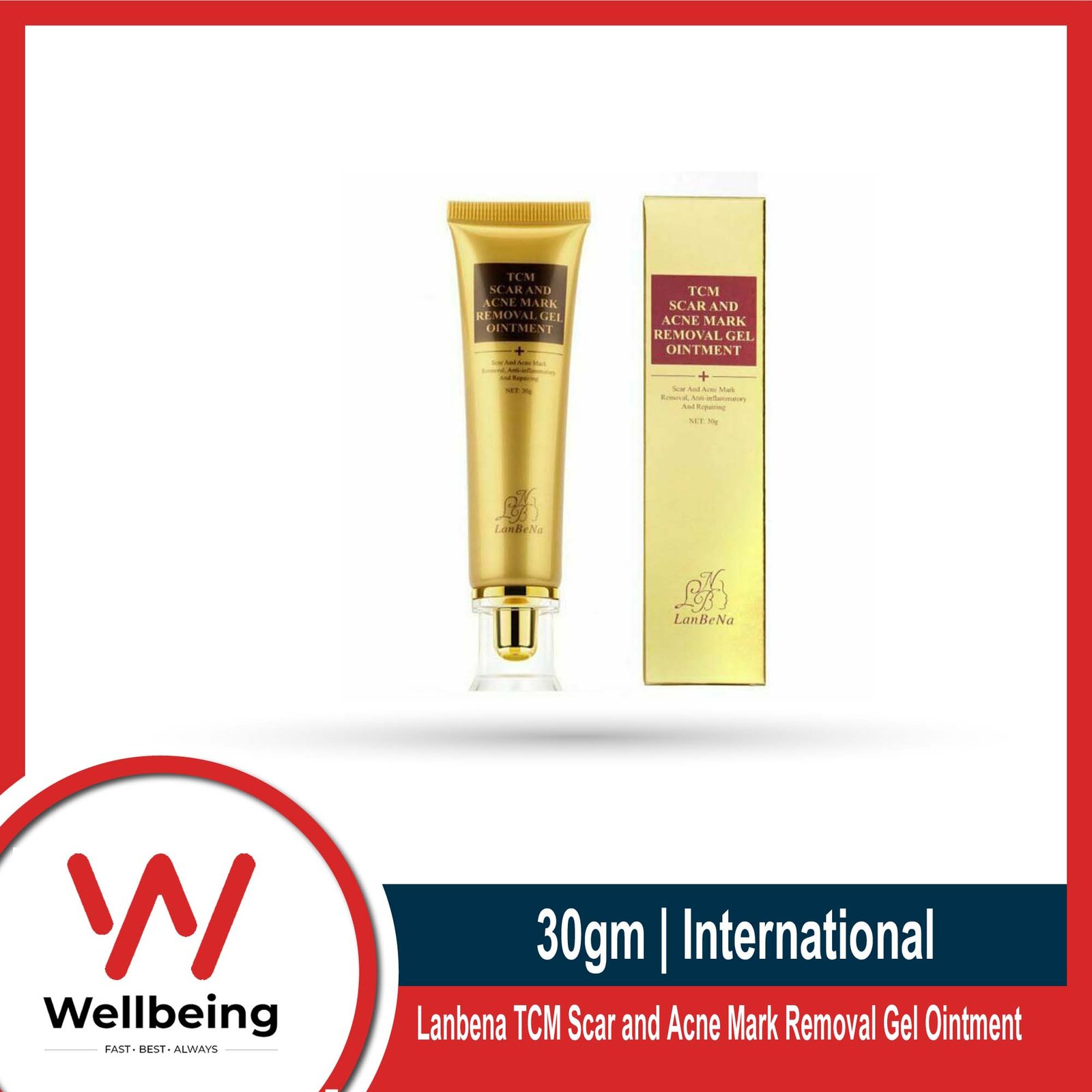 Lanbena TCM Scar and Acne Mark Removal Gel Ointment 30gm – Well Being