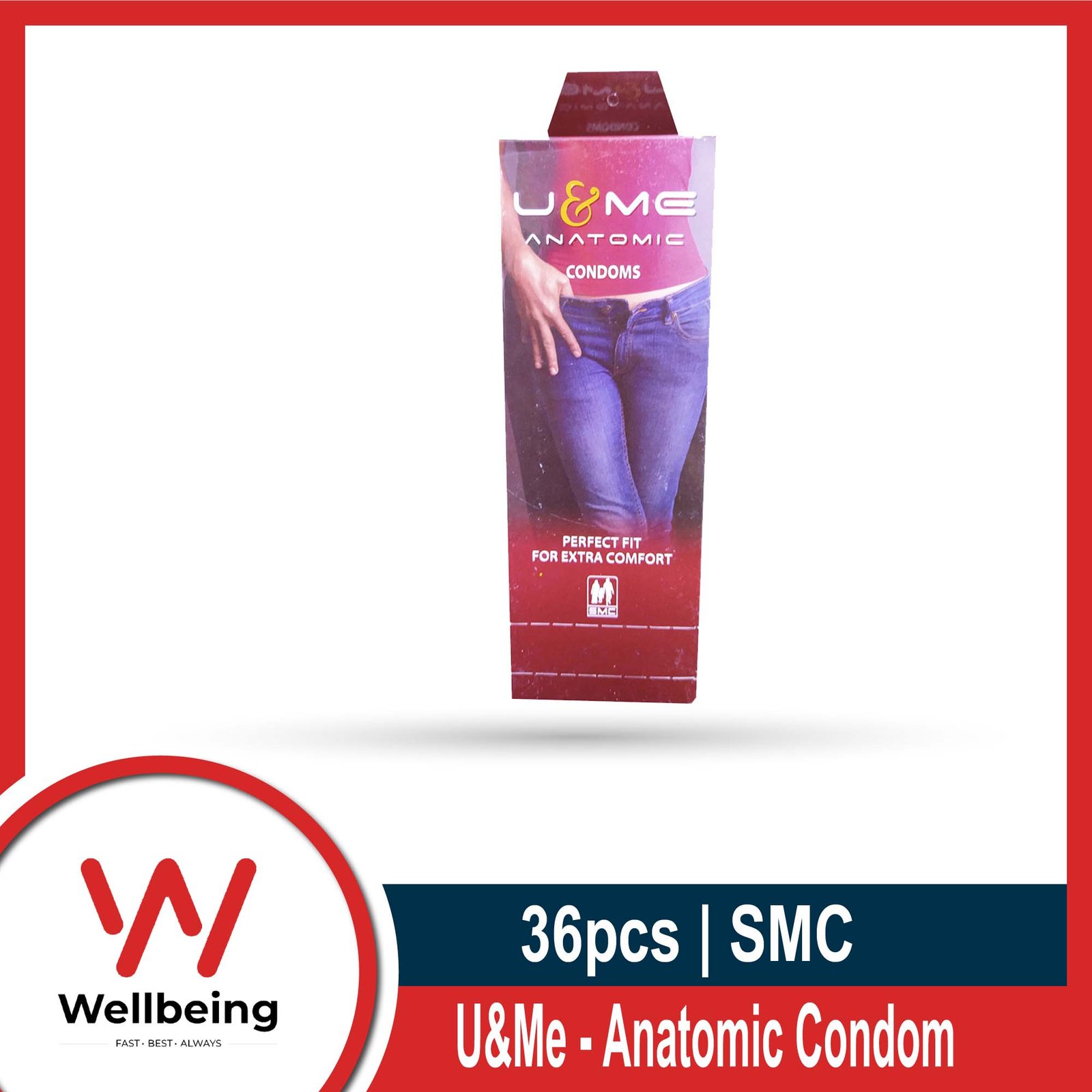U&Me | Anatomic Condom | Full Box | 3×12=36pcs – Well Being