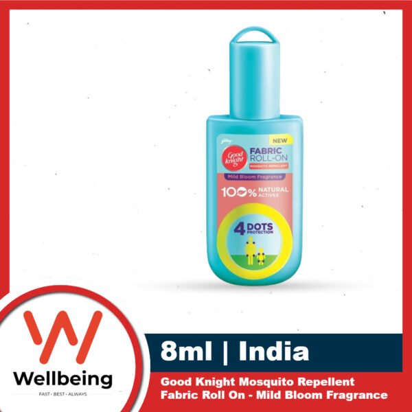 Good Knight 100% Natural 8ml Mosquito Repellent Fabric Roll-On | Citrus ...