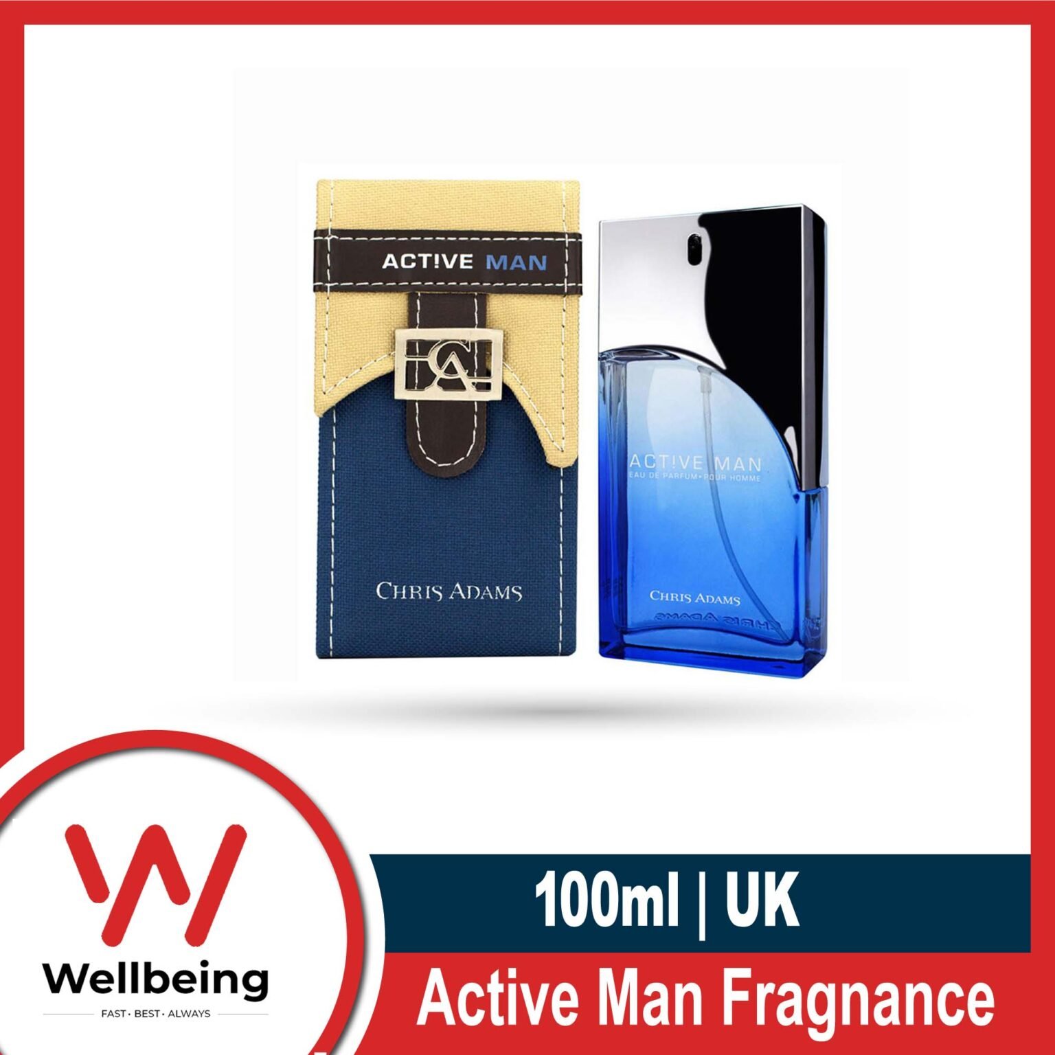 Active Man Fragnance 100ml – Well Being