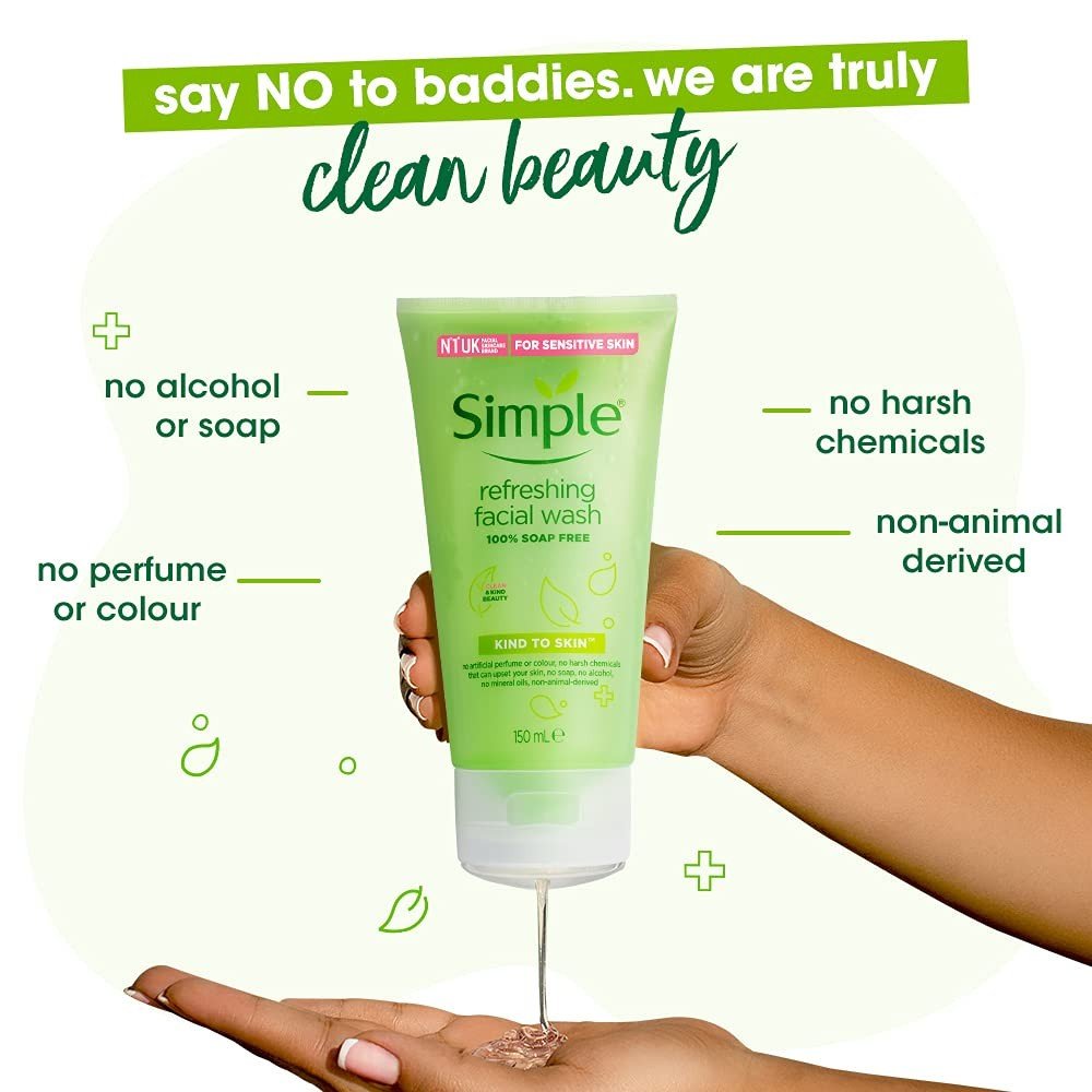 Simple Face Wash | Simple Kind to Skin Refreshing Facial Gel Wash ...