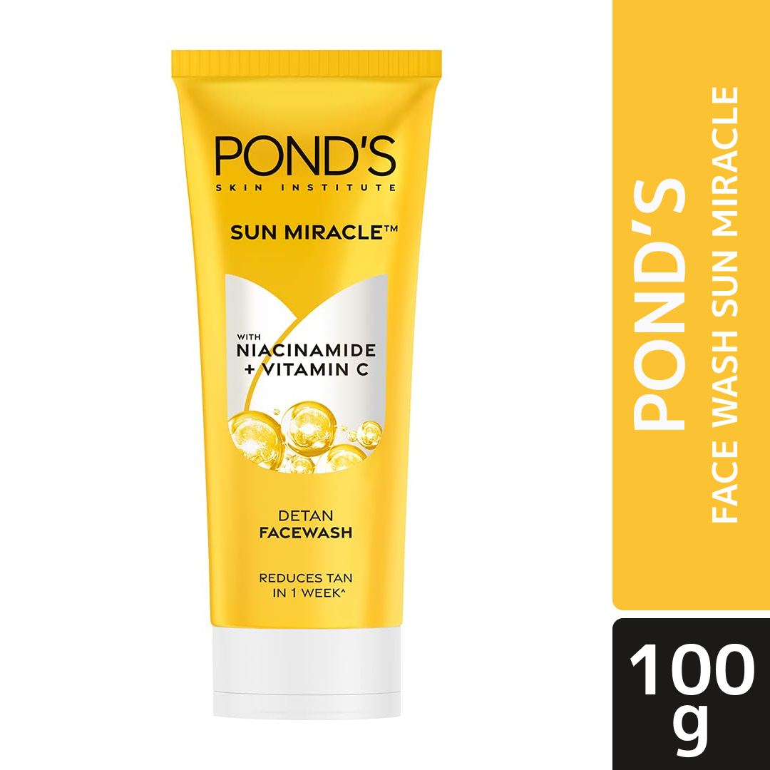 Pond’s Detan Face Wash Sun Miracle 100g | Tan Removal in Just 7 Days ...